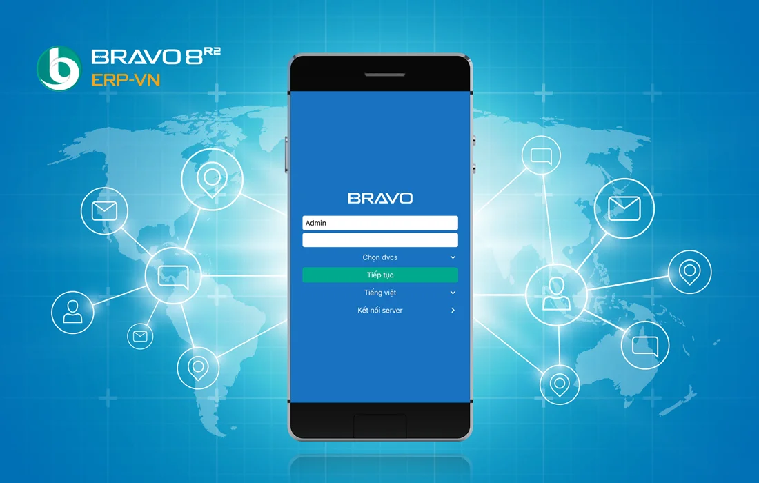 Phần mềm BRAVO ứng dụng trên Website và App hỗ trợ cho bộ phận Kinh doanh