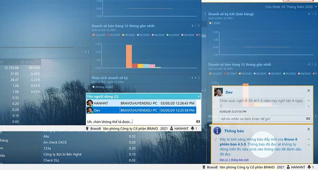 Core Framework - Tính năng mới được cập nhật trên BRAVO 8