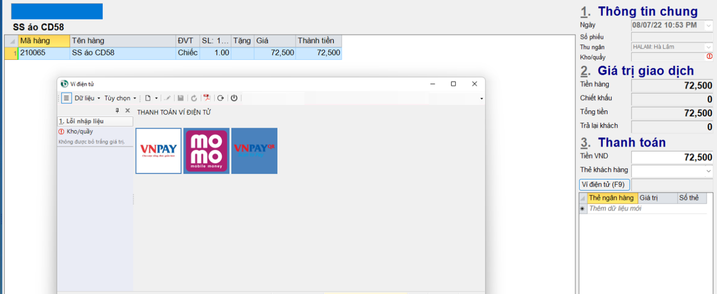 Điểm mới nổi bật của phân hệ Quản lý bán lẻ trên phiên bản BRAVO 8R3